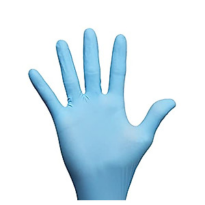 Care Plus NITRILECARE Blue Nitrile Exam Gloves, 100-Count S M L XL, 3 Mil, Clinic-Office-Daily, Medical, First-Aid, Clinics, Cooking, Cleaning, Puncture-Resistant (8FZ0003U)