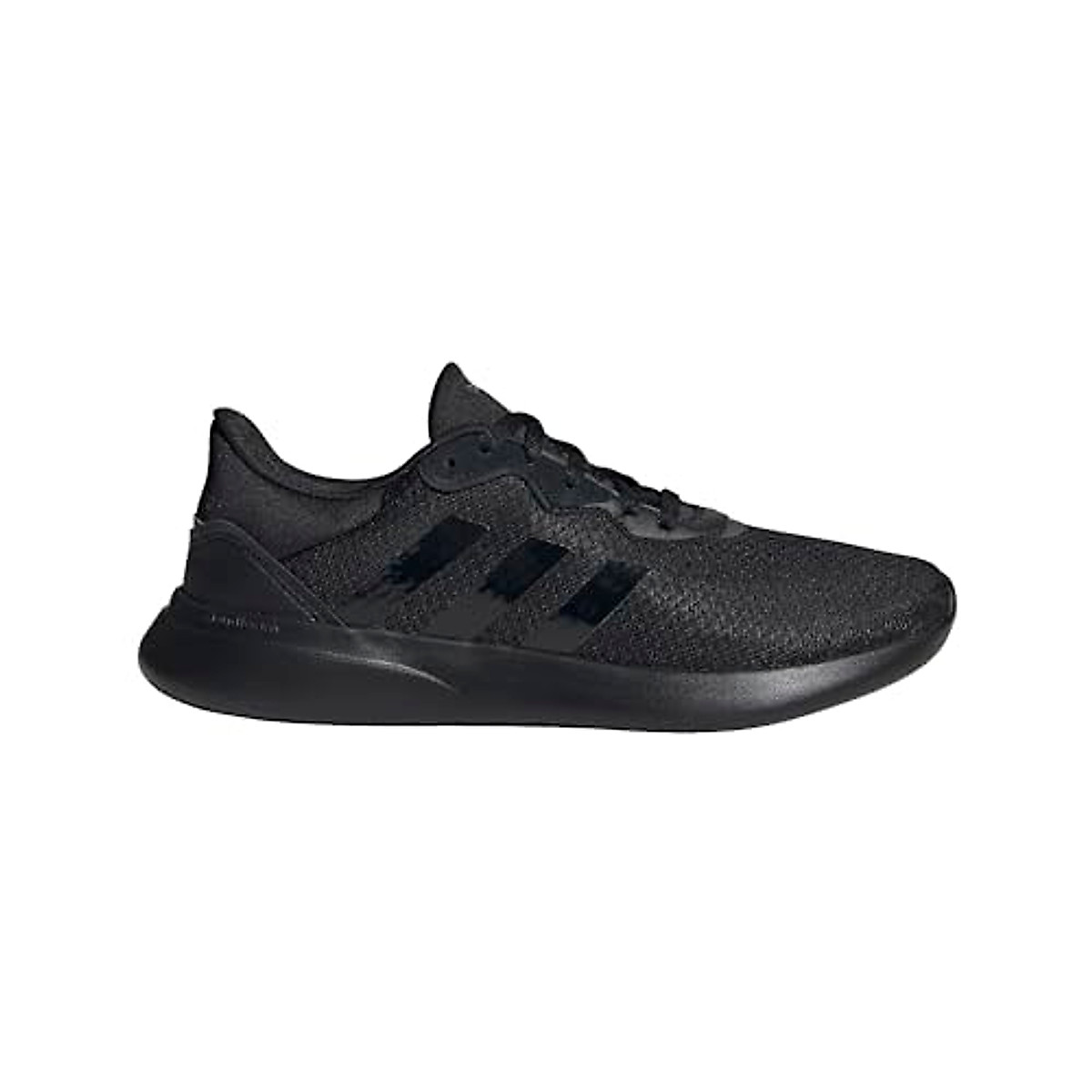 adidas Women's QT Racer 3.0 Running Shoe, Black/Black/Iron Metallic, 7.5