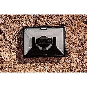 URBAN ARMOR GEAR UAG Designed for Microsoft Surface Pro 8 Case Plasma w/Hand Strap & Shoulder Strap Feather-Light Translucent Rugged Military Drop Tested Protective Cover Ice