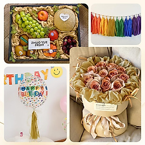 Naler Gold Tissue Paper, 60 Sheets Tissue Paper Bulk Gift Wrap for Christmas Crafting Wedding Party DIY Birthday Decorations,14x 20