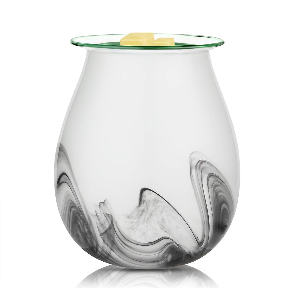 Glass Wax melt Warmer, Electric Wax Burner, Melted Perfume Heater, Home Office Bedroom, Living Room, Gifts and Decoration Hand Drawn (Ink drawing)