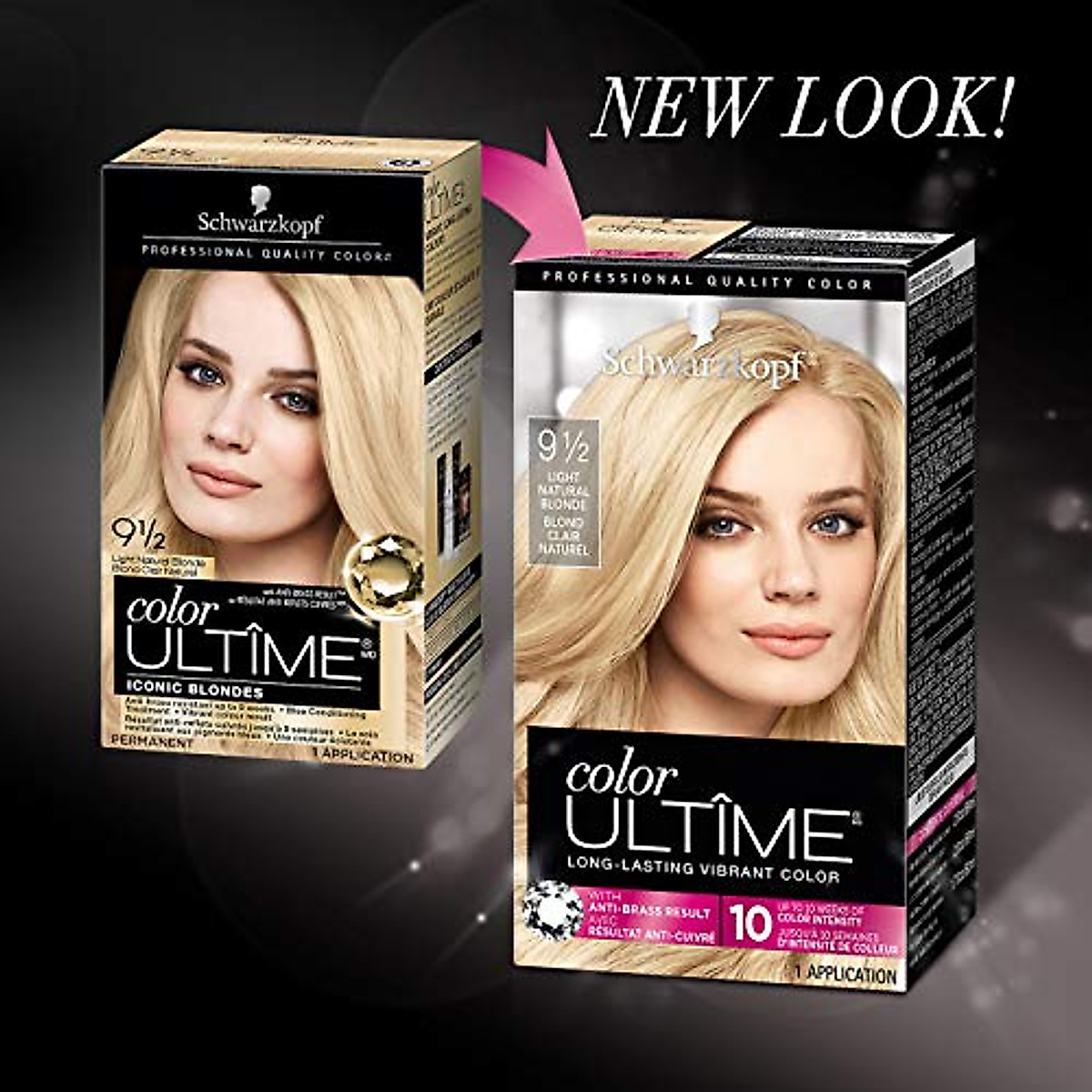 Schwarzkopf Ultime Hair Color Cream, Light Natural Blonde, 9.5, 2.03 Ounces