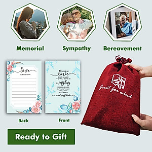 Sympathy Memorial Wind Chimes for Outside Loss of Loved One, Sympathy Gift Baskets Windchimes Outdoors in Memory of A Loved One, Grief Funeral Bereavement Memorial Gifts for Loss of Father Mother, 32"