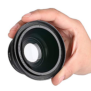 Wide Angle Lens, 37mm 0.39X, with Phone Clip, for DV Cameras Mobile Phones
