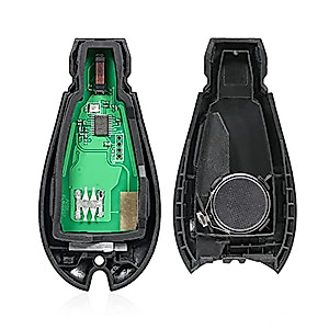 Key Fob Replacement Compatible for Dodge Ram 1500 2013 2014 2015 2016 2017 2018 2019 2020 2021 2500 3500 4500 5500 2013-2018 Pickup GQ4-53T (Pack of 2)