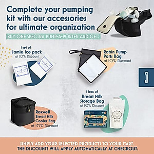 Idaho Jones Wearable Breast Pump Bag | Pump-A-Porter Portable Breast Pump Bag for Work | Spectra Pump Bag | Hands Free Breast Pump Bag Turns Electric Breast Pump Into Wearable Breast Pump