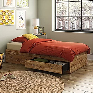 Sauder Cannery Bridge Twin Mate's Bed in Sindoori Mango, Sindoori Mango Finish
