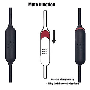 Tobysome Replacement QuietComfort 35 Boom Microphone Cable QC35I Cable Cord with Mute Switch Compatible with Bose QC 35 & QuietComfort 35 II Headphones for PS4 PS5 Xbox One