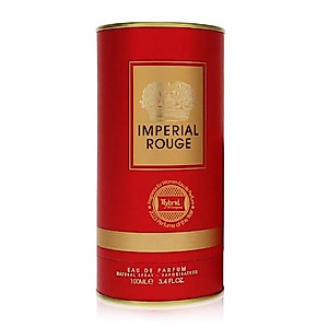 Hybrid & Company Imperial Rouge Eau De Parfum Natural Spray for Women Oud Feminine Fragrance, Long Lasting Concentrated Luxury Perfume, 3.4 Fl Oz/100 Ml