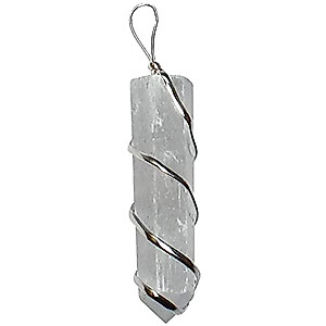Arts Of India Raw Selenite Crystal Pendant Necklace Pack of 2