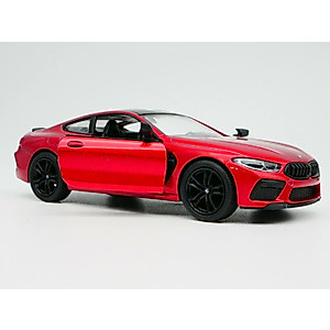 KiNSMART BMW M8 Competition Coupe Red 5" 1:36 Scale Die Cast Metal Model Toy Car w/Pullback Action