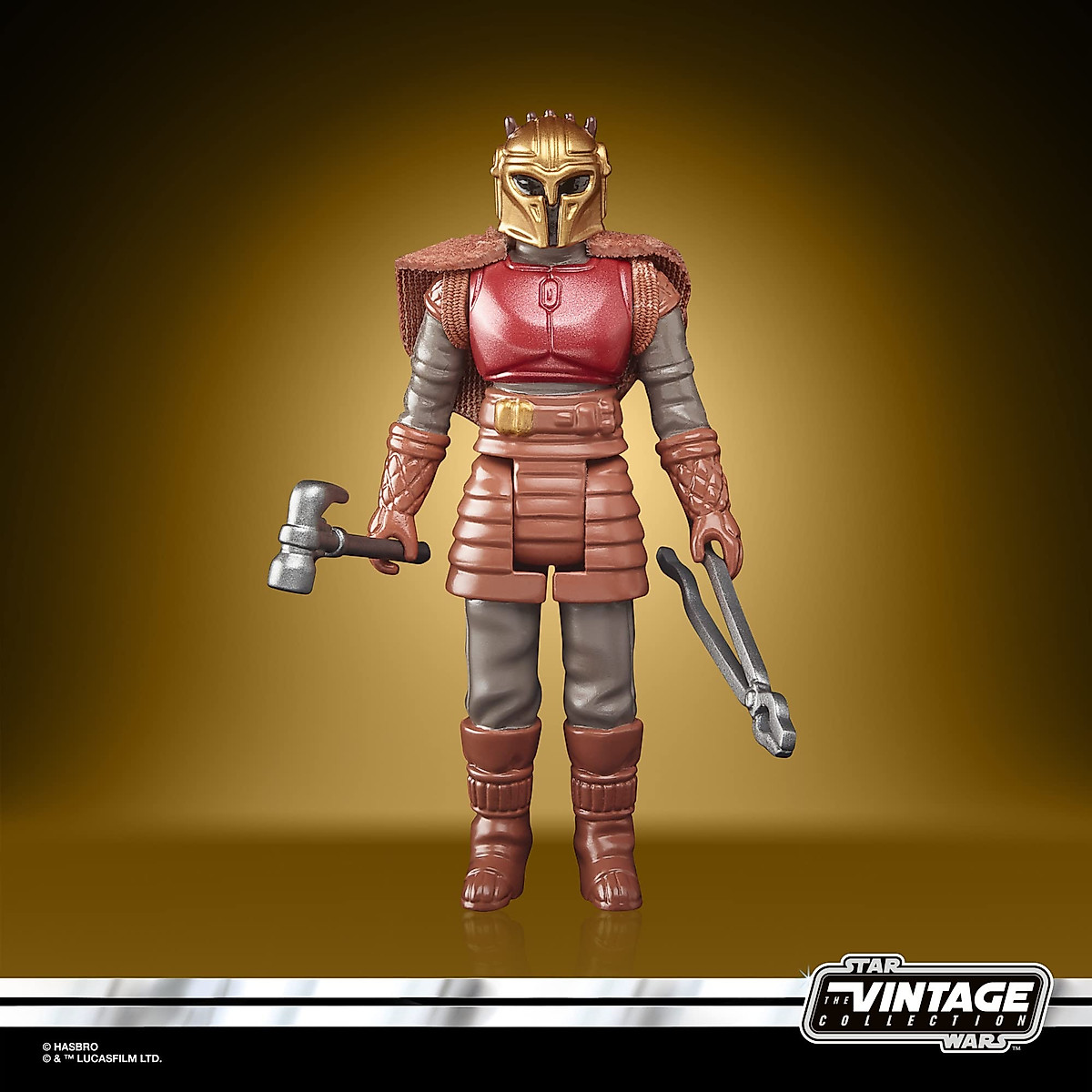 STAR WARS Retro Collection The Armorer Toy 3.75-Inch-Scale The Mandalorian Collectible Action Figure, Toys for Kids Ages 4 and Up