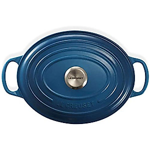 Le Creuset Enameled Dutch Oven Cast Iron Signature Oval Casserole, 31cm, 6.75 Qt, Marseille