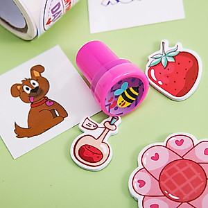 JOYIN 1000+ Valentine Day Hearts Arts and Crafts Party Favor Supplies Accessories (Stickers, Tattoos, Stampers) for Valentine’s School Classroom Rewards Prizes, Exchange Gifts