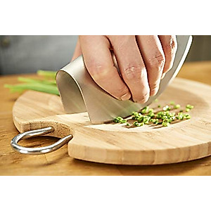 Rösle Stainless Steel Herb Grinder with Bamboo Board