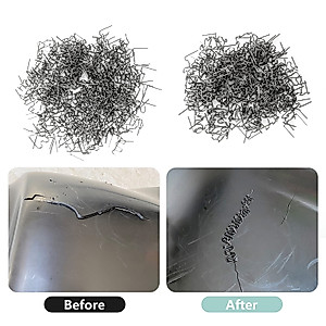 JMIATRY 2000 PCS Plastic Welding Hot Staples Stainless Steel 0.8mm 0.6mm Plastic Welder Staples Wave Shape Repair Kit for Plastic Welder Machine Car Bumper Dashboard Lamp Holder Repair