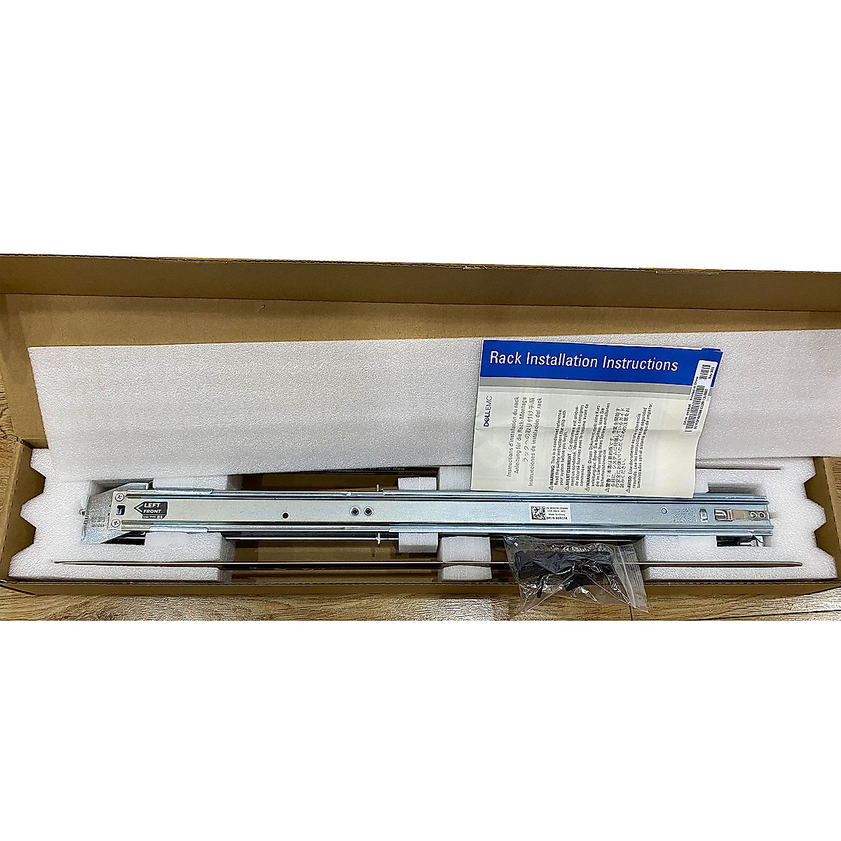 BestPartsCom New 2U Static Rails Kit Compatible with Dell Poweredge R510 R520 R720 R720XD R730 R730XD R820 R530 R830 R540 R540XD R740 R740XD R7415 R7425 H872R 0H872R in Box
