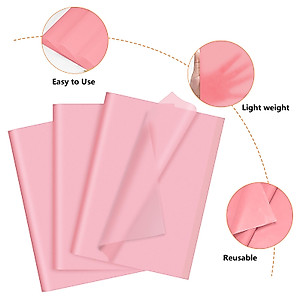 Pink Tissue Paper for Gift Bags, 80 Sheets Wrapping Paper Bulk 14 X 20 Inch for Gift Packaging Art Crafts DIY Birthday Wedding Halloween