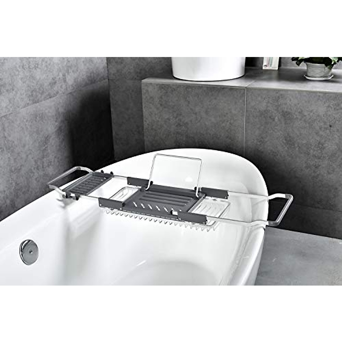 ToiletTree Products Aluminum Bathtub Caddy Tray