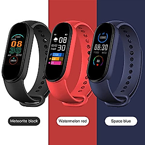 SPORTIMES Suitable for MI Band 5&6, 3 Pieces soft silica gel to replace the watchband, Adjustable Replacement Sports strap.
