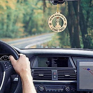 Funny Christmas Ornaments, Funny Wooden Penis Christmas Tree Ornament, Hanging for Car Pendant Mirror, Gag Rearview Gift for