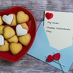 5 Pieces Heart Shape Cookie Cutter Set Valentine Cookie Cutter Stainless Steel Heart Cutter Valentine's Day Present for Sandwiches, Cookie, Biscuit