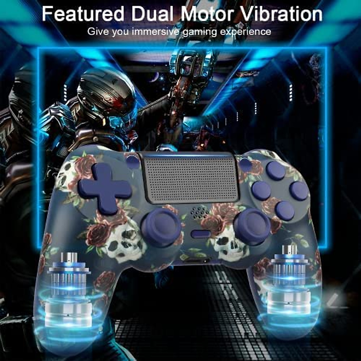 TOPAD Blind Box Wireless Game Controller Compatible for PS4 with Enhanced pa4 Remote Joystick/Audio/Touch pad/Dual Vibration,Compatible with Playstation 4/Slim/Pro Console,for Christmas Birthday Gift