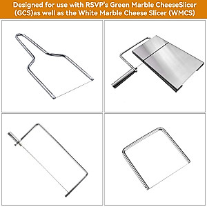 KALIONE 10 Pieces Cheese Slicer Wire, Cheese Wire Replacement Kit, Stainless Steel Cheese Cutter Wire, Butter Cutter Wire, Wire Cheese Cutter, Cheese Wire Knife Kit for Slicing Block Cheese Butter