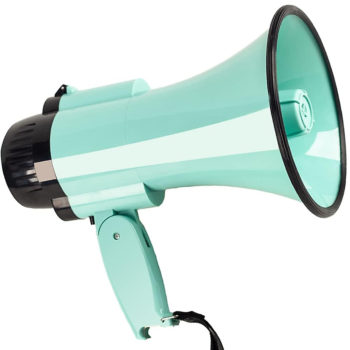 30 Watt Power Portable Megaphone Bullhorn Speaker Voice, Siren/Alarm and 240S Recording with Volume Control and Strap (Teal)