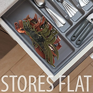 Funwares Dinosaur Taco Holders - TriceraTaco Ultimate Stand and Set of 4 Dinos that Fold Flat for Compact Storage