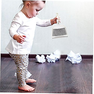 Zerodeko 1 Set Mini Broom Dustpan Car Broom Table Whisk Broom Desktop Broom Car Detail Brush Computer Keyboard Broom Small Broom Brush Cleaning Brushes for Household Use Detailing Brush Pp