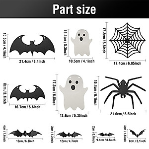 ZESION Bat Halloween Banner, Scary Party Decorations for Halloween, Thriller Party Banner, Role Playing Party Decorations