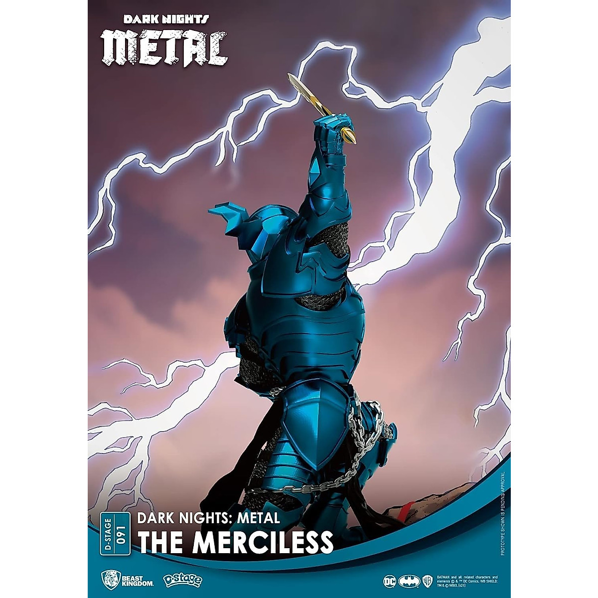 Beast Kingdom Dark Nights: Metal The Merciless DS-091 D-Stage 6 Inch Statue, Multicolor