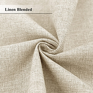 Linen Armrest Covers for Sofa, Beige Cream Armrest Covering for Chair, Armchair Slipcover for Living Room Couch Loveseat Recliner Armrest Cover Arm Covers Protector for Pets, Sets of 2, Champagne