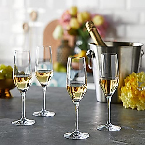 Spiegelau Style Sparkling Wine Glasses (Set of 4), Clear