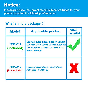 LCL Remanufactured Toner Cartridge Replacement for Lexmark E260A11A E260 E260d E260dn E260dt E260dtn E360 E360d E360dn E360dtn E460 E460dn E460dw E462dtn E462 E460d E460dtn (1-Pack Black)