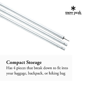 Snow Peak Tarp Aluminum Pole, 210cm