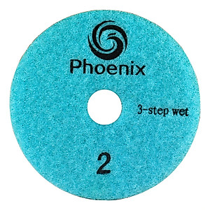 3 Step Diamond Polishing Pads 4 Inch, Stone Polishing Kit for Granite Stone Concrete Marble Quartz, Wet Polish Pad Kit for Drill Grinder Polisher, Wet Use Only - 3 Steps (#1, 2, 3) 1 Unit Each Step