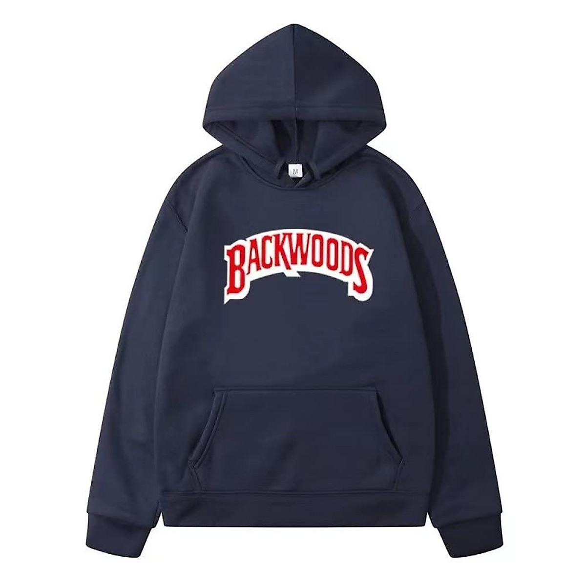 FEIRUIJI Backwoods Hoodie Printing Letter Backwoods Outfit Pullover Hooded Sweater for Men Women Black