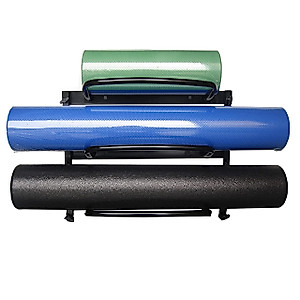 AGM Group AeroMat Foam Roller Racks Holds 3 Rollers, 24 in L x 10 in H x 20 in H