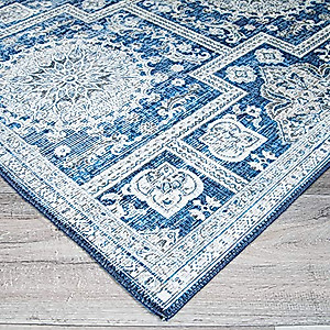 Couristan Pasha Sari Area Rug, 8' x 10', Sapphire Blue