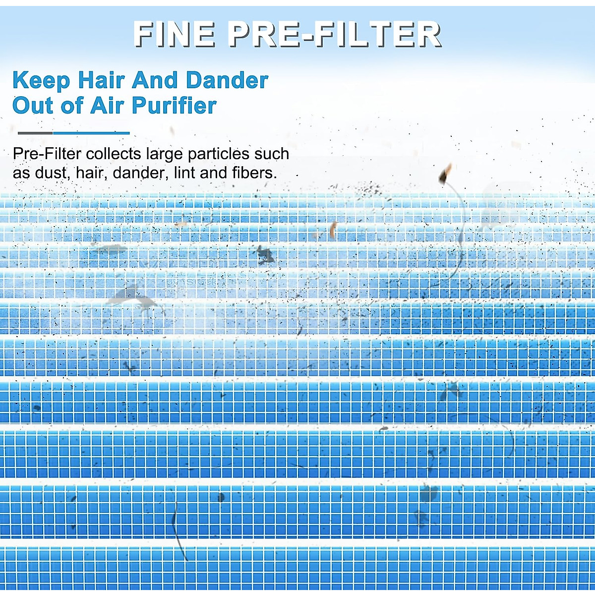 2Pack MK04 Air Filter Replacement for AROEVE MK04 Air Purifier,H13 Ture HEPA Filter for MK04 for Dust Pet Dander Smoke Pollen for Bedroom, Office.Replace Part# MK04LX Filter - Standard Version