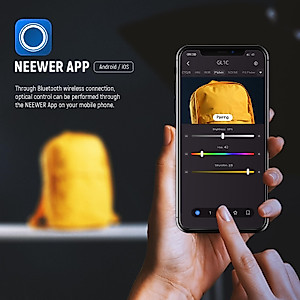 NEEWER GL1C RGB 15.5" Key Light, 48W Edge Lit Soft LED Video Panel Streaming Gaming Lighting with 2.4G PC/Mac iOS/Android APP/WiFi/Stream Deck Control, Touch Bar, 2900K-7000K, Music Sync, 18 Scenes