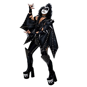 Fun Costumes - Adult Authentic KISS Costume Gene Simmons Demon Costume - L/XL