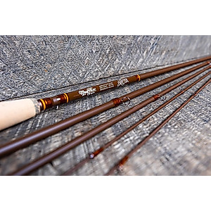 Moonshine Rod Co. Fly Fishing Rod with Carrying Case and Extra Rod Tip Section Medium Action, The Drifter II, 5wt 9'