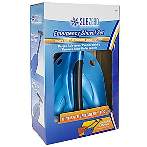 SubZero 17222 Collapsible Snow Shovel, Light Weight Aluminum Snow Shovel for Car, Emergency Shovel for Driveway and Car