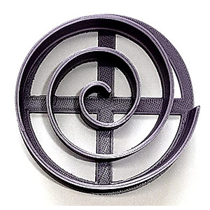 YNGLLC SWIRL DESIGN PATTERN CONCHA CUTTER MEXICAN SWEET BREAD STAMP MADE IN USA PR4393 Purple