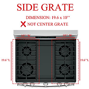 WB31X27151 Stove Grate Replacement Parts for GE Stove Parts WB31X24736 Burner Grate for General Electric Gas Range Parts Stove Surface Burner Side Grate GE Gas Cooktop Cast Iron Rack 1 Pack