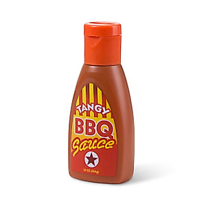 Melissa & Doug 5-Piece Favorite Condiments Play Food Set - Play Ketchup and Mustard Bottles, Pretend Play Food Set For Kids Ages 3+