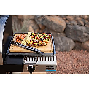 Camp Chef Bamboo Cutting Board - Wood Cutting Board for Kitchen Accessories & Outdoor Cooking - Perfect for Cutting Meat, Veggies, Cheese & More - 14" x 16"